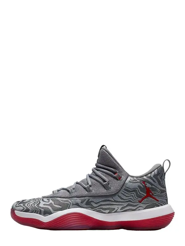 JORDAN Air Superfly 2017 Low Athletic Sneakers - Grey/red
