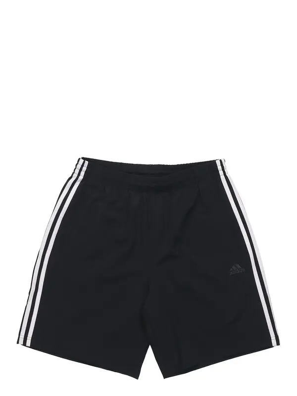 Adidas Athleisure Sports Shorts With Barcode Stripes - Black