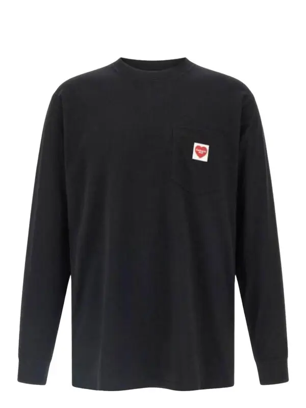 Carhartt Work In Progress Pocket Heart Long Sleeve T-shirt - Black