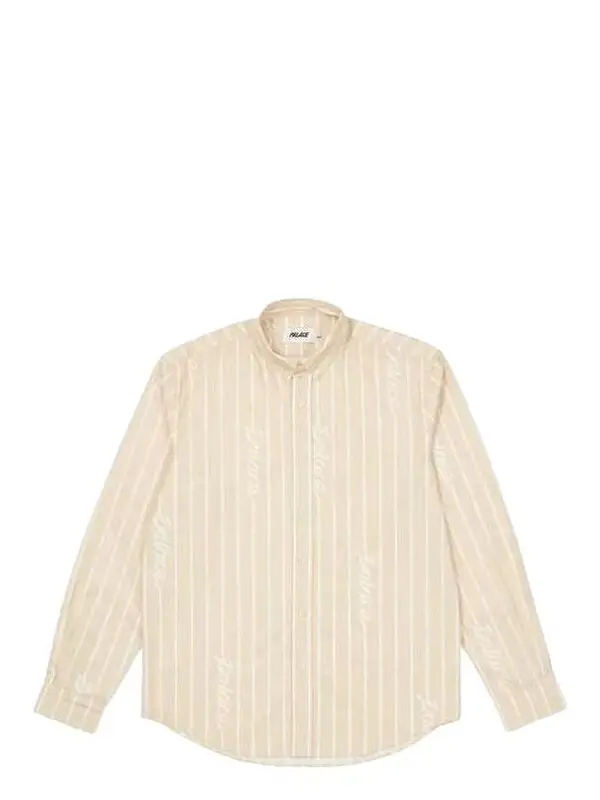 PALACE Fw22 Hand Stripe Shirt - Beige