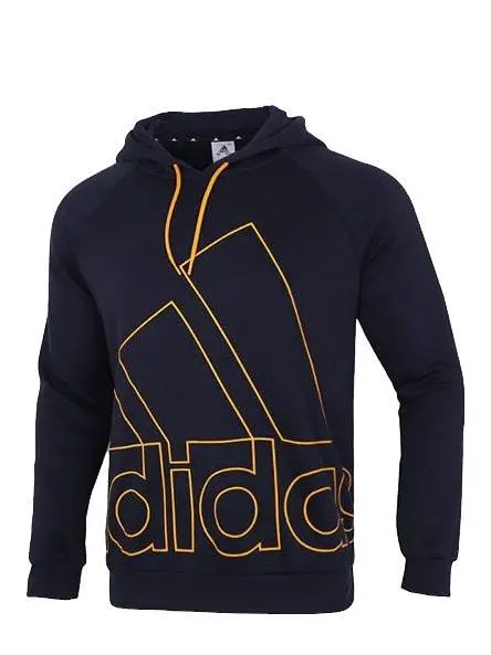 Adidas Big Lo Hd Fl Logo Printing Fleece Lined Pullover - Multi-color