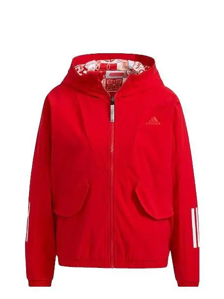 Adidas Reversible Hooded Track Jacket - Red