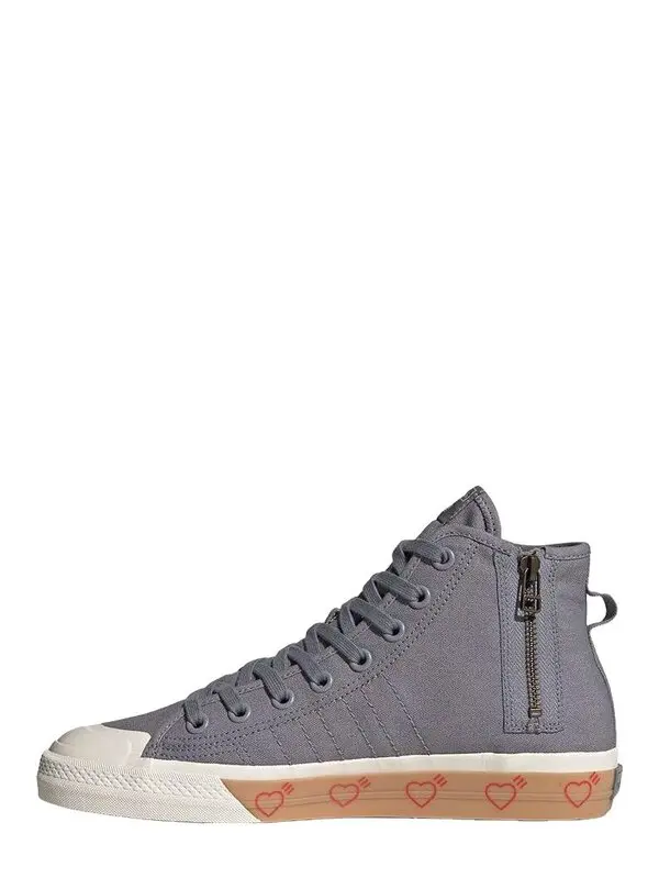 Adidas Human Made X Nizza High Top Sneakers - Grey