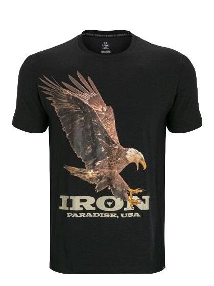 Under Armour Project Rock Eagle Graphic T-shirt 'black - Black/silt