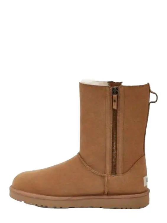 UGG Classic Short Zip Boots - Brown