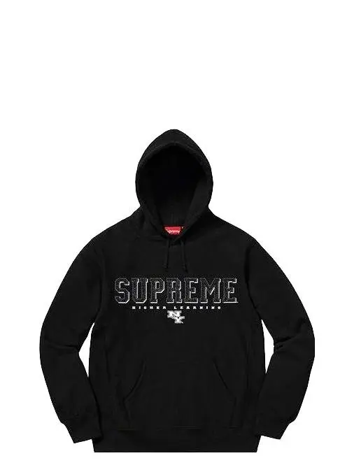 Supreme Gems Hooded Sweatshirt - Black/white