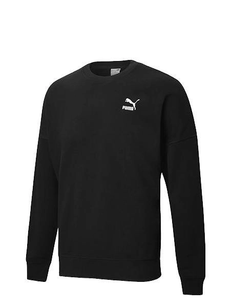 PUMA Graphic Print Crewneck Sweatshirt - Black