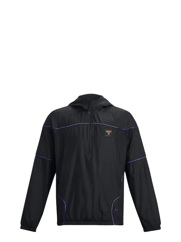 Under Armour Project Rock Anorak Jacket 'black - Black/pluto