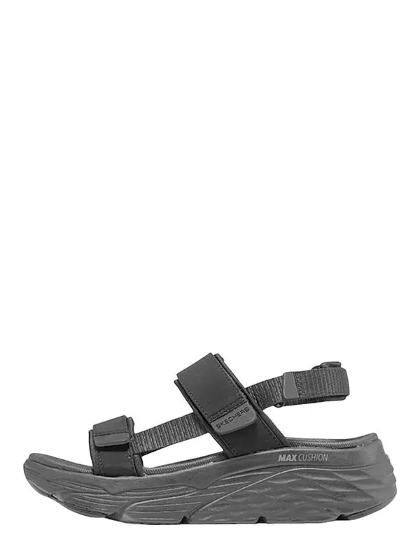 Sketchers Max Cushioning Sandals - Black