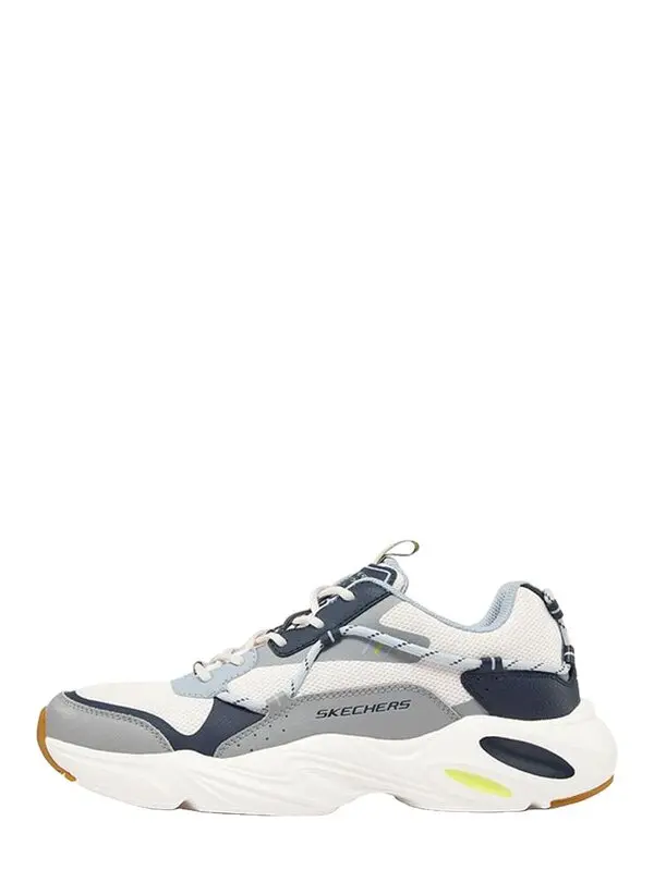 Sketchers Stamina Airy 'high Wind' Sneakers - Navy/grey