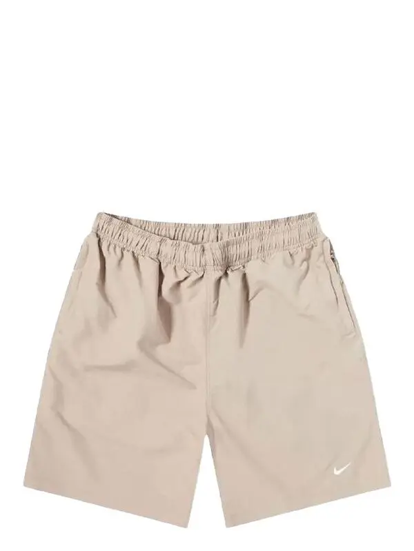 Nike Logo Micro Mark Breathable Solid Color Shorts - Multi-color
