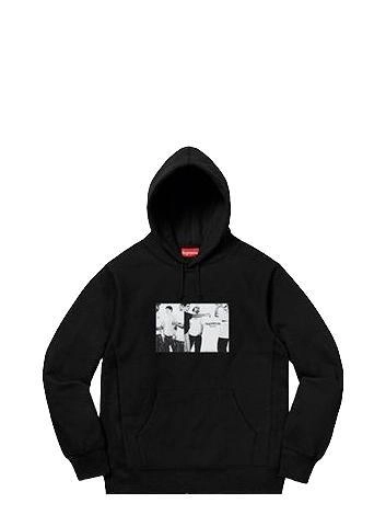 Supreme Ss19 Classic Ad Hooded Sweatshirt - Black