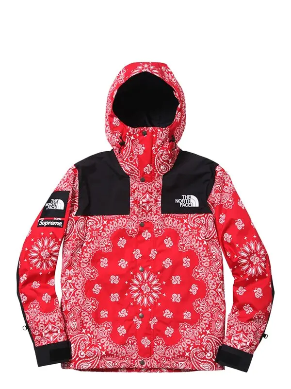 Supreme X The North Face Bandana Mountain Jacket - Red