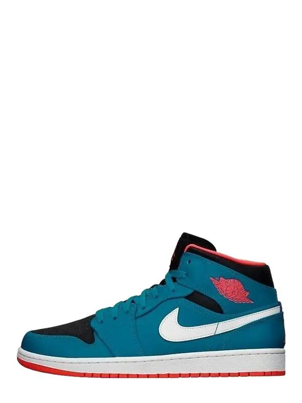 JORDAN 1 Retro Mid Sneakers - Teal