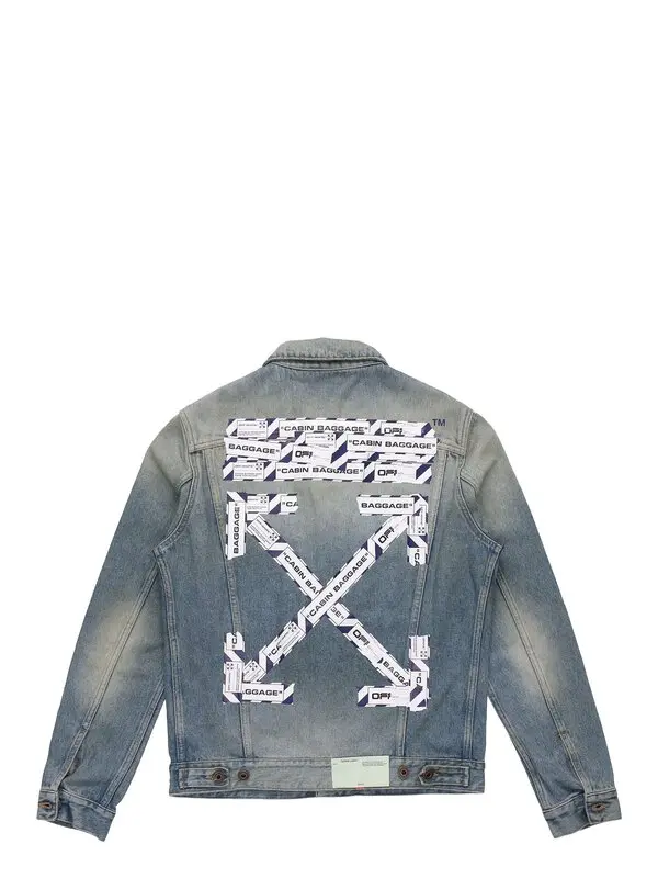 Off-White Arrow Denim Trucker Jacket - Blue