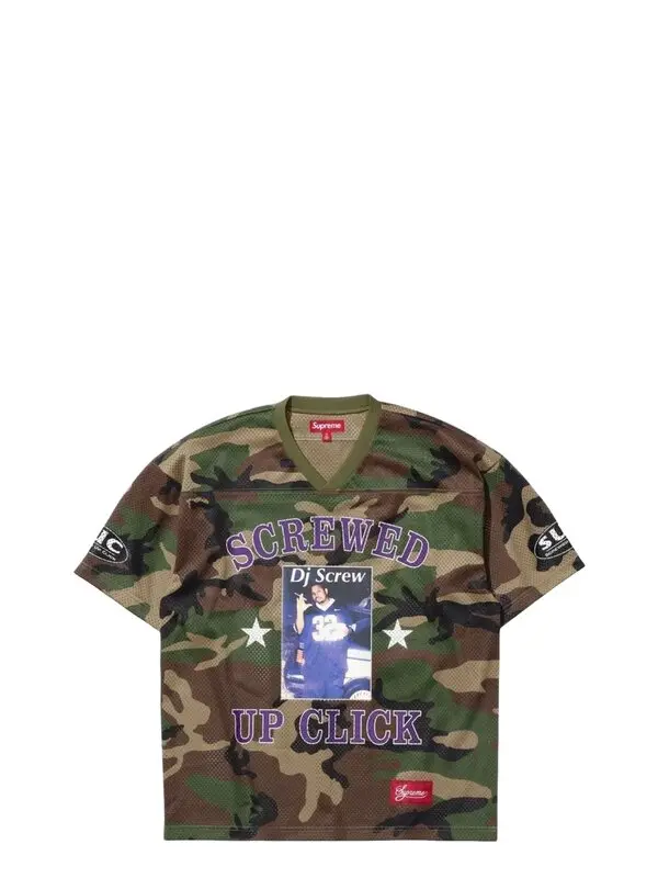 Supreme X Dj Screw Ss26 Football Jersey Woodland Camo - Brown
