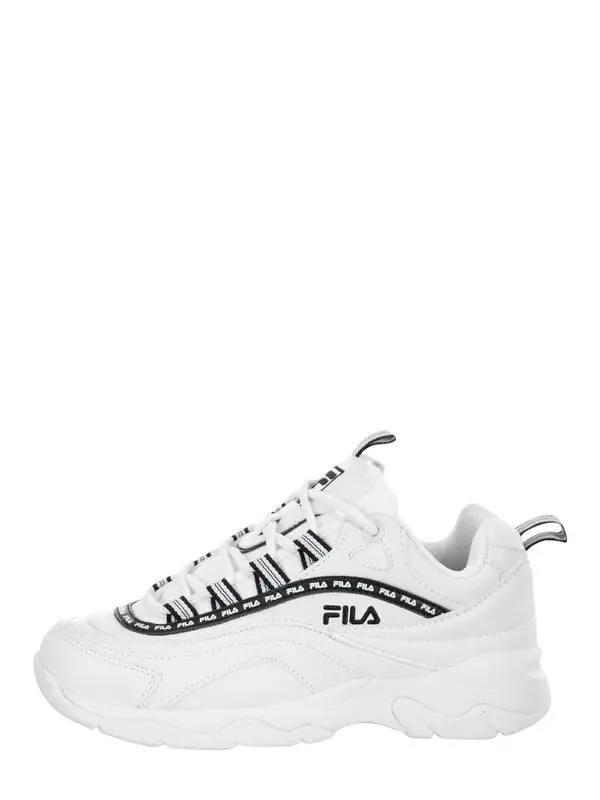 FILA White Black" Retro Low Top Sneakers - Cloud White/core Black/cloud White