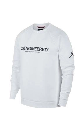 JORDAN 23 Engineered Flight Tech Diamond Crewneck Sweater - White