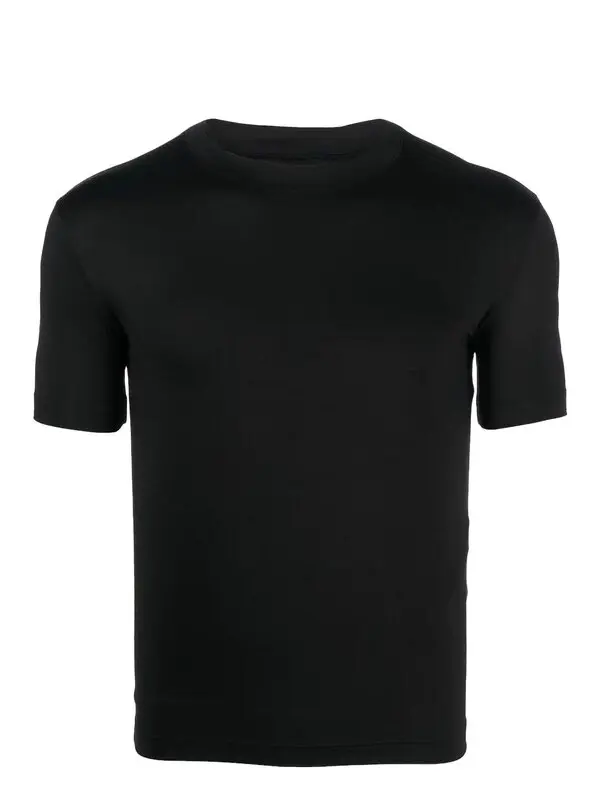 Balenciaga Super Tight Shiny Fitted T-shirt - Black