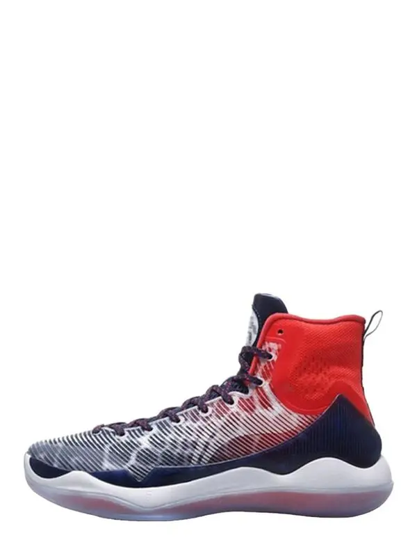 LI-NING High-top Athletic Sneakers - Red/blue