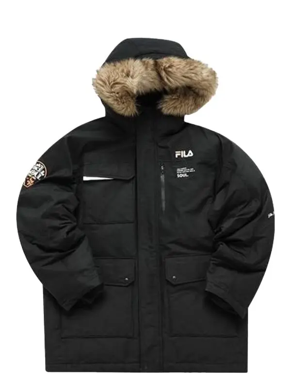 FILA FUSION Multi Pocket Down Jacket - Black