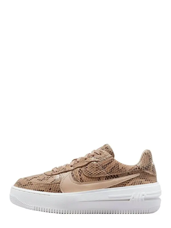 Nike Force 1 Plt.af.orm Snakeskin Sneakers - Brown/hepm/sail