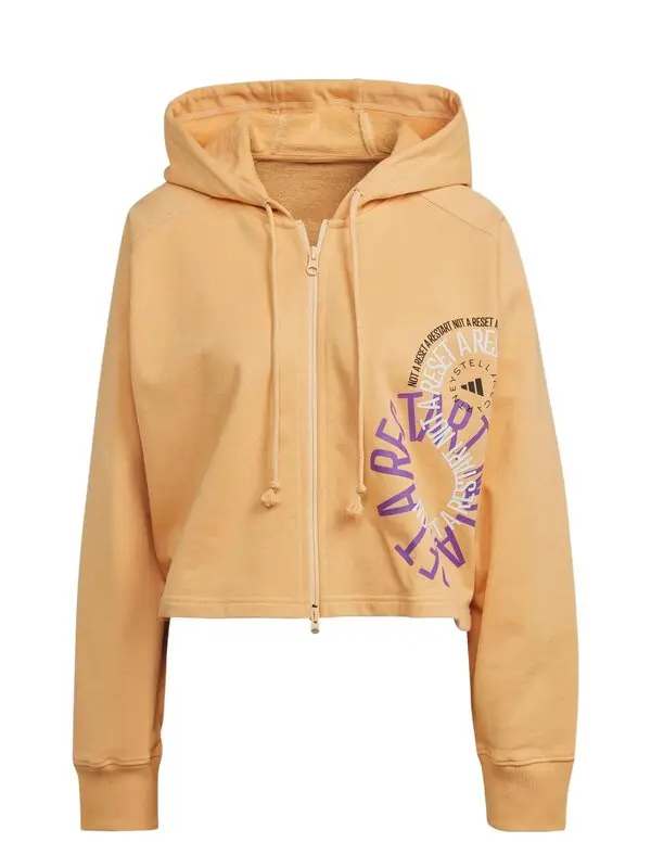 Adidas By Stella Mccartney Cropped Hoodie - Orange