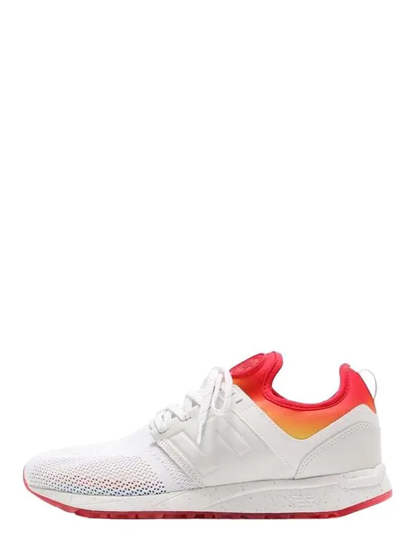 NEW BALANCE Stance Collaboration Lace-up Sneakers - White/orange/red
