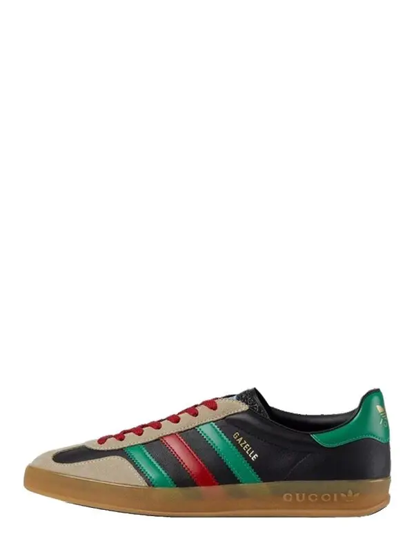 Gucci Adidas X Gazelle Sneakers - Black/red/green