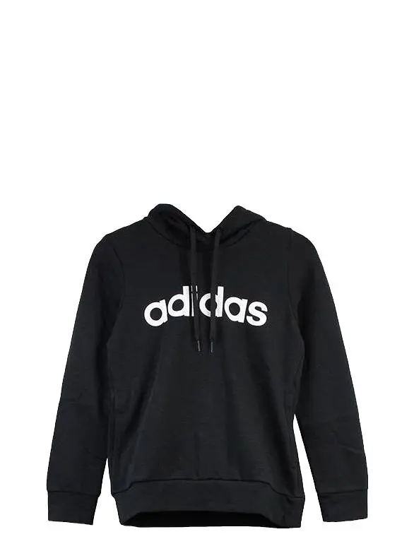 Adidas Essentials Linear Pullover Hoodie - Black