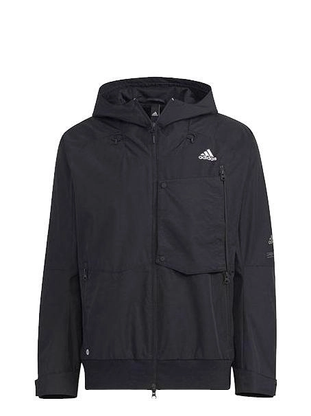 Adidas Hooded Jacket With Large Pocket Detail - Default Colorway