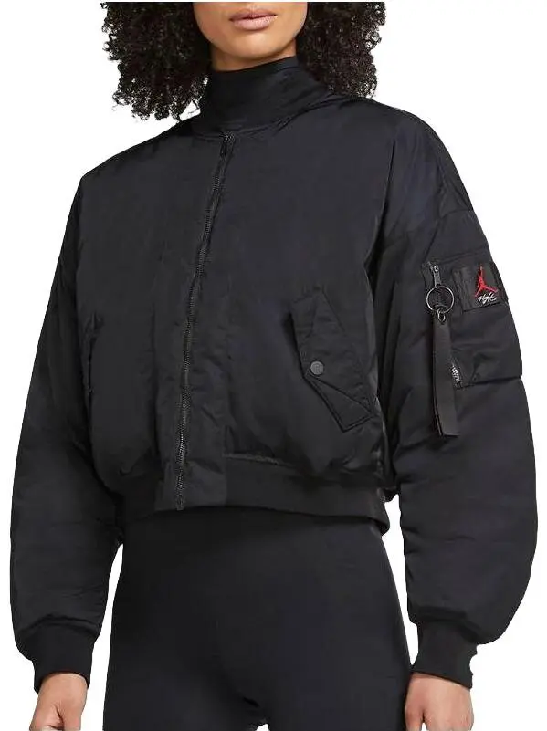 JORDAN Air Flight Bomber Jacket - Black