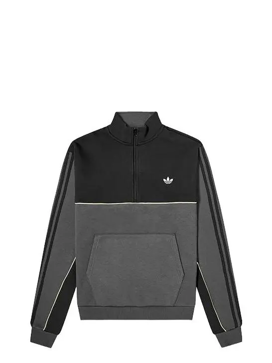 Adidas Originals Mod Half Zip Sweatshirt - Black