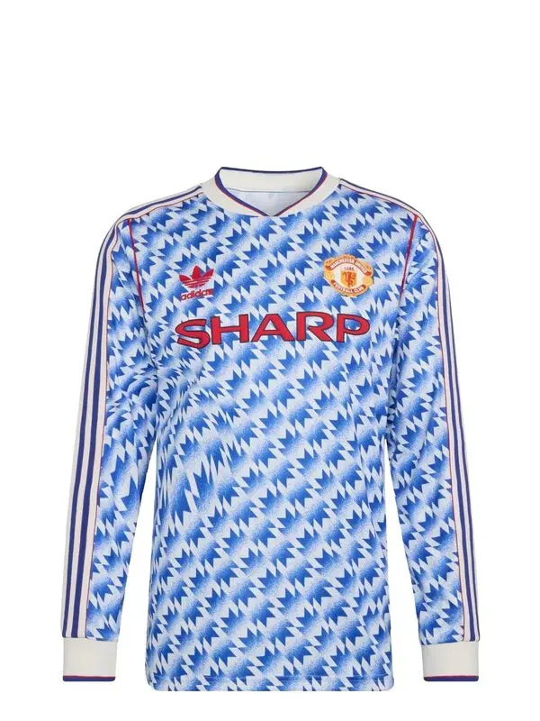 Adidas Manchester United Long Sleeve Jersey - Blue