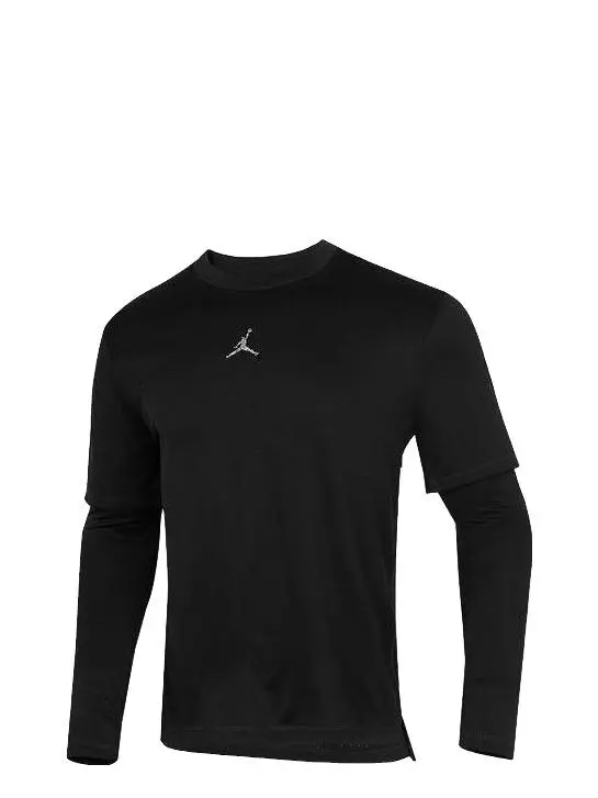 JORDAN Brand Colorblock Long Sleeve T-shirt - Black