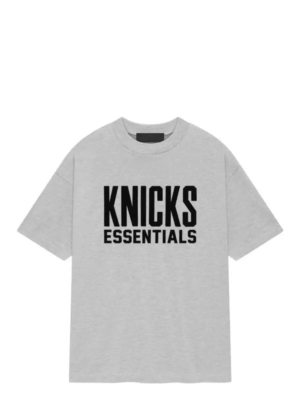 Fear Of God X Nba Knicks T-shirt - Light Heather