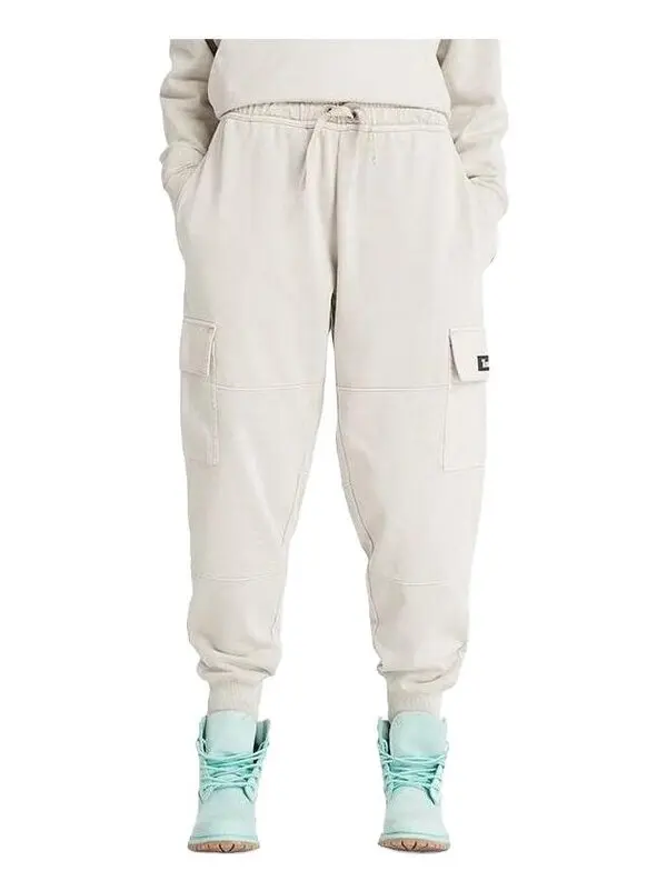 Timberland Mixed Media Garment Dye Sweatpants - White/black