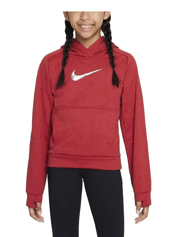 Nike Therma-fit Pullover Hoodie - Gym Red/university Red/white