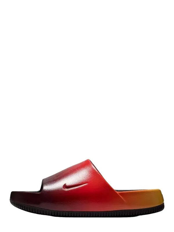 Nike X A'ja Wilson Calm Slides - Electric Yellow/metallic Gold/rush Red