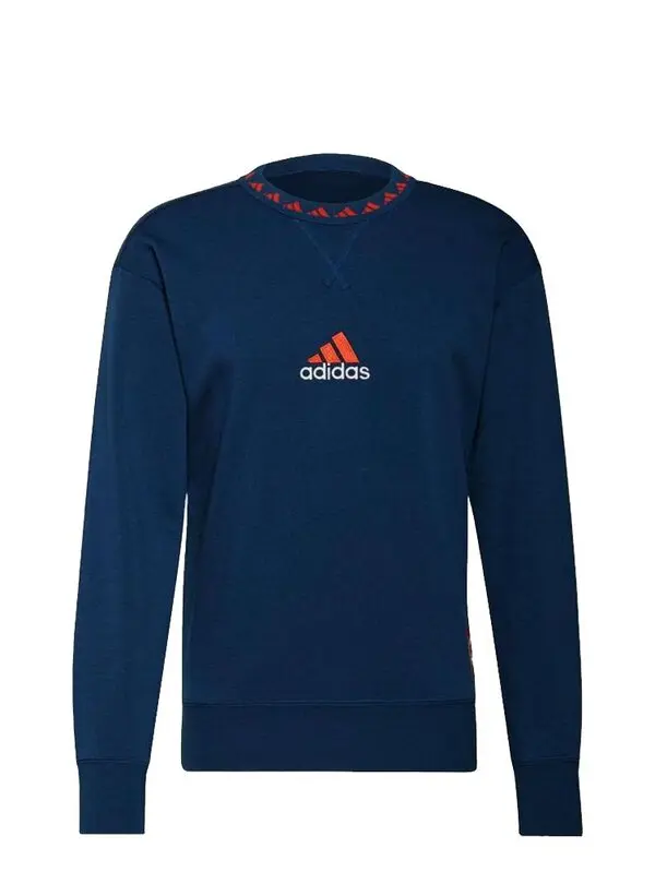 Adidas Round Neck Long Sleeve Casual Sports T-shirt - Multi-color