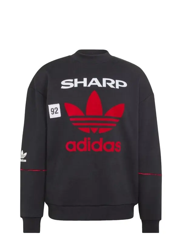 Adidas Manchester United Crew Sweat - Black/red