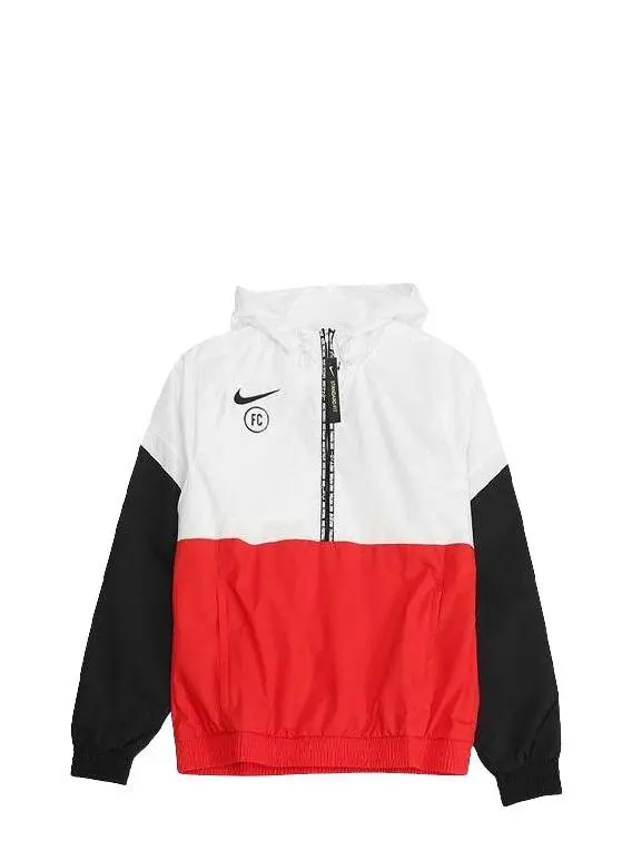Nike Hooded Half-zipper Splicing Pullover Sports Jacket - Default Color