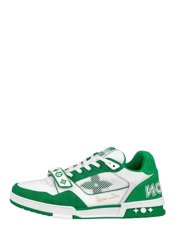 LOUIS VUITTON Trainers - White/green/gold