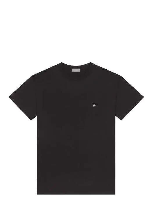 Dior Bee Embroidered Short Sleeve T-shirt - Black