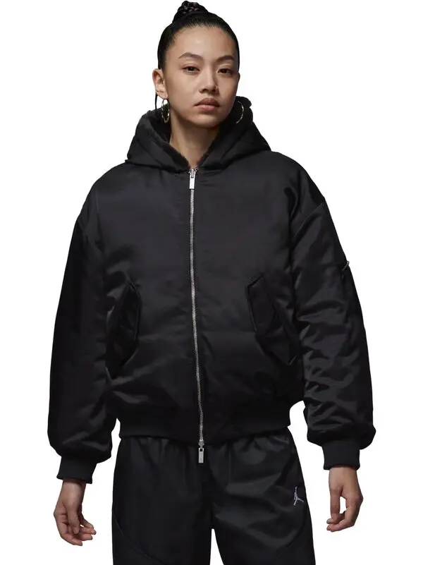 JORDAN Renegade Flight Therma-fit Reversible Bomber Jacket - Black