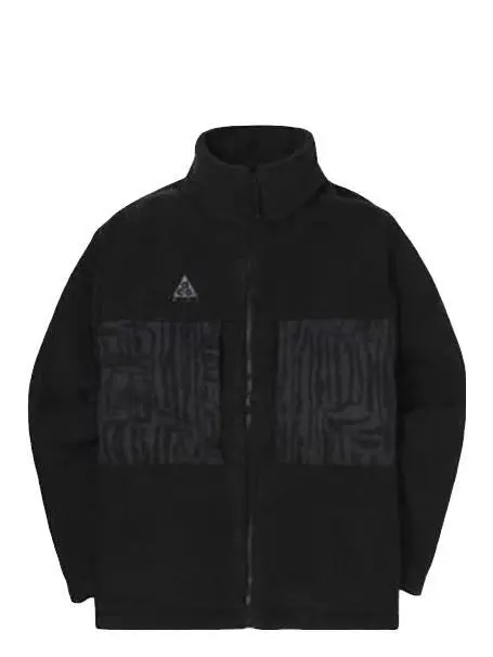 Nike Fleece Zipper Jacket - Black