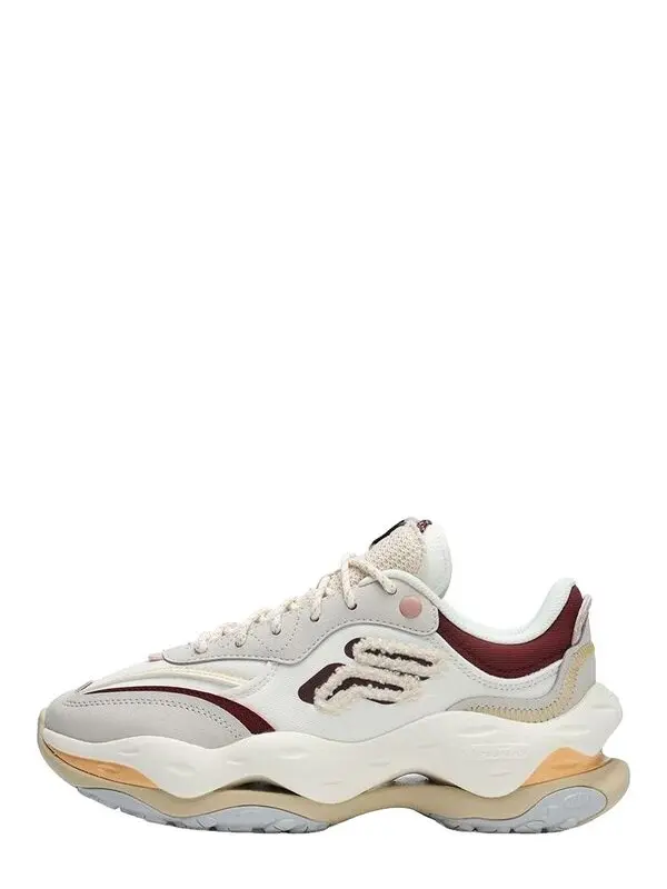 FILA FUSION Bianco 2 Lace-up Sneakers - Grey/white/red