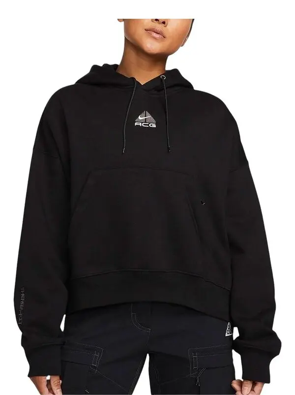 Nike Therma-fit Tuff Knit Fleece Hoodie Asia Sizing - Black