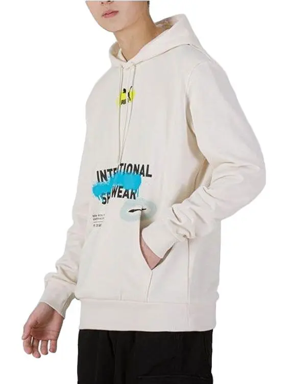 PUMA Logo Printing Hoodie - Ivory
