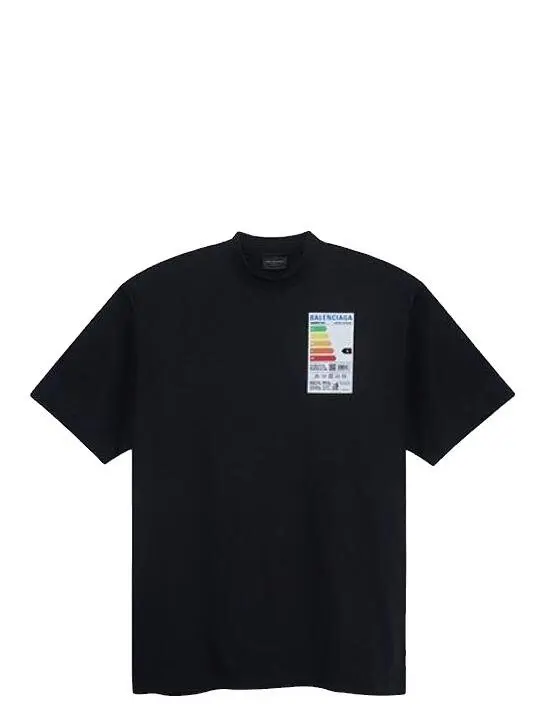 Balenciaga Fridge Stamp T-shirt - Black